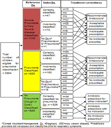 Correct diagnostic classification and treatment of pneumonia symptoms ...